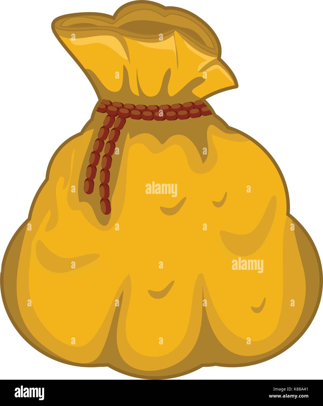 santa money bag, sack vector symbol icon design. Beautiful illustration ...