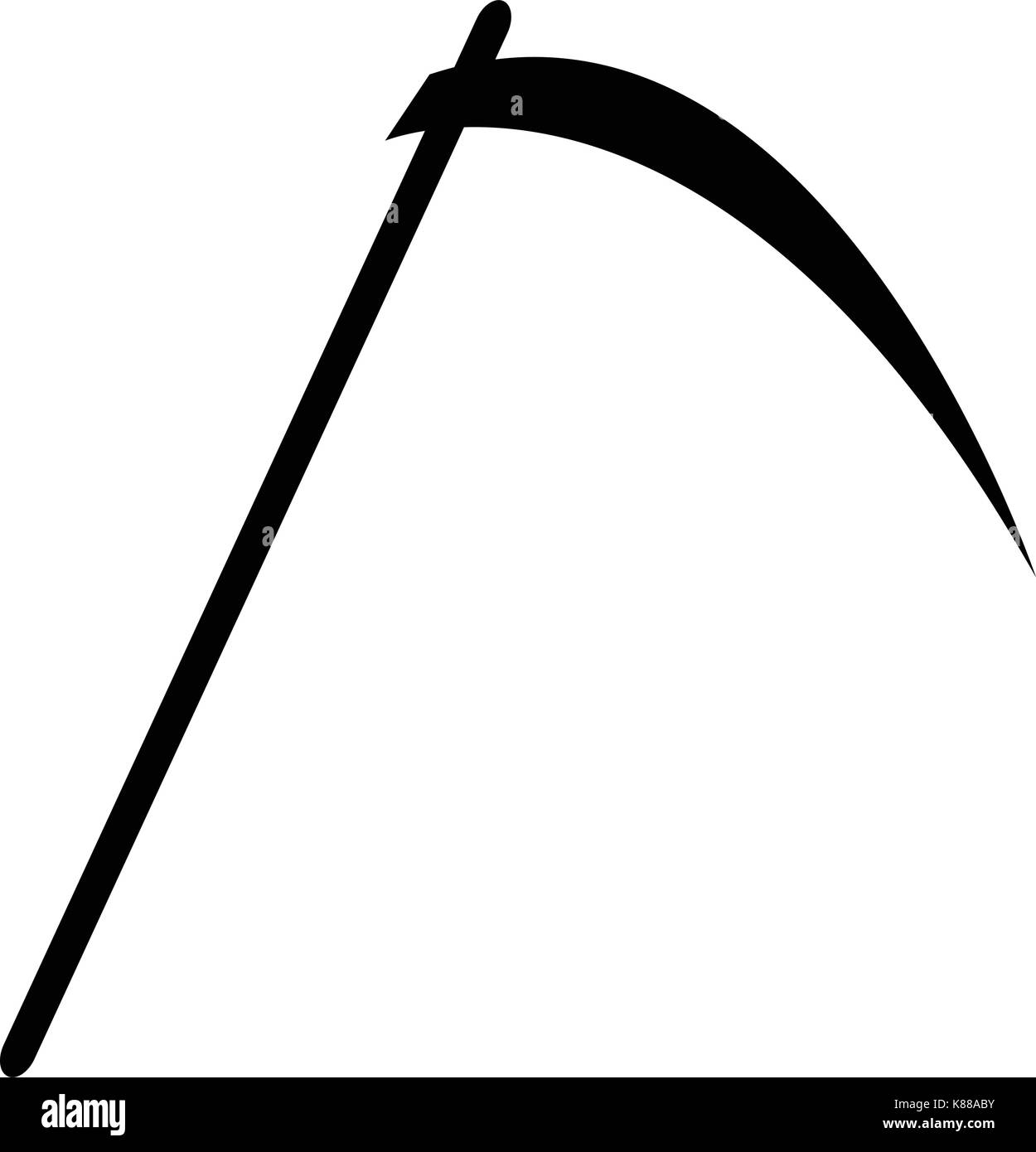 halloween scythe vector symbol icon design. Beautiful illustration ...