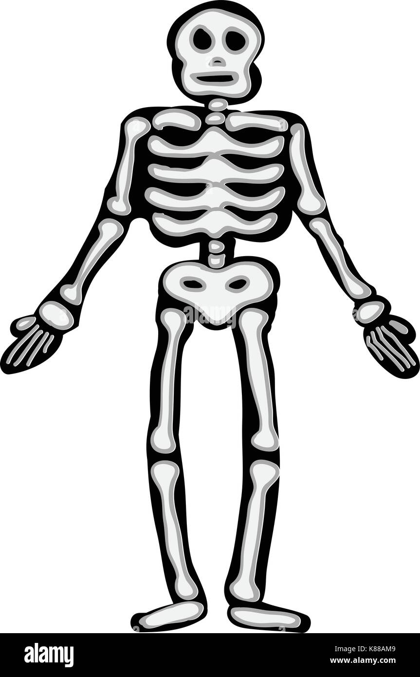 halloween skeleton vector symbol icon design. Beautiful illustration ...