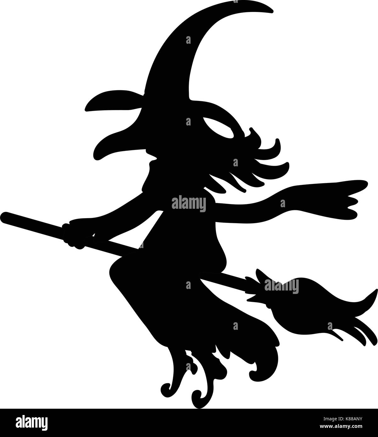 halloween creepy scary witch vector symbol icon design. Beautiful ...
