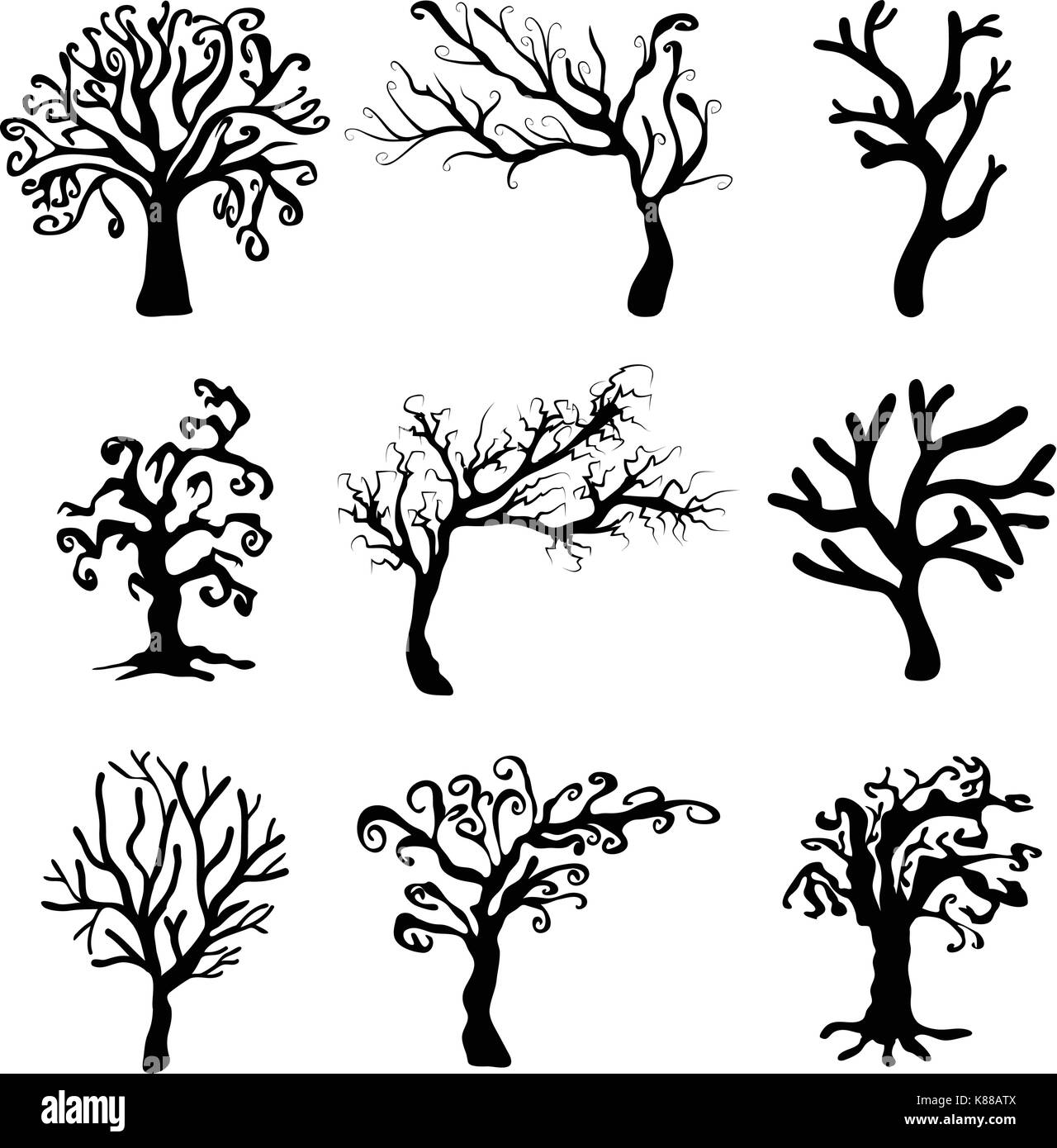 Bare Tree Silhouette Halloween