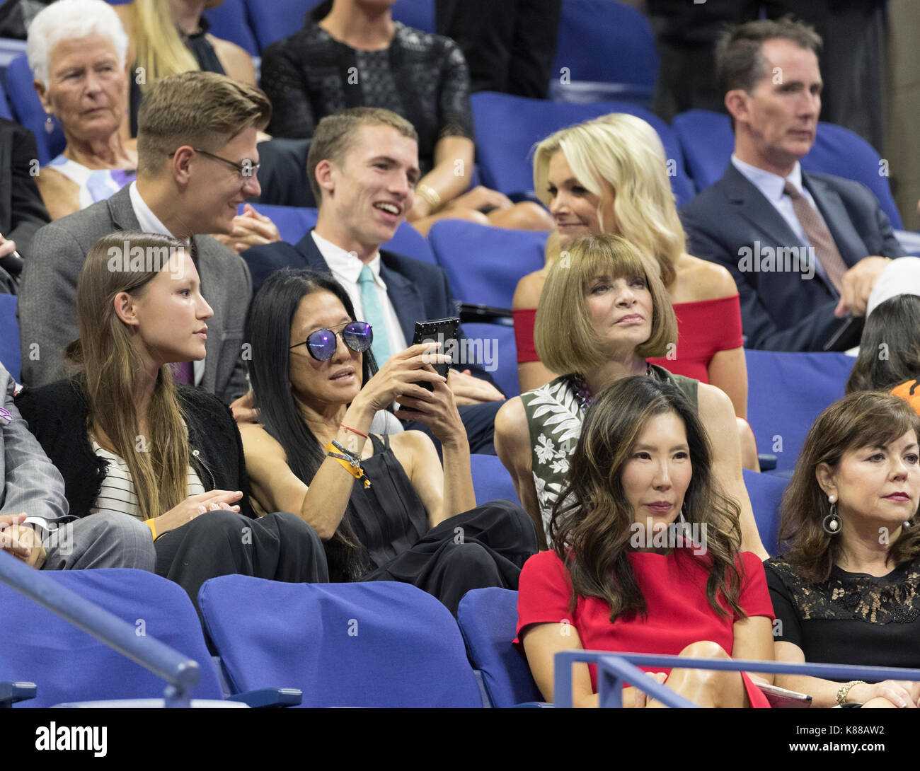 New York, NY USA - August 28, 2017: Megyn Kelly, Vera Wang and Anna ...