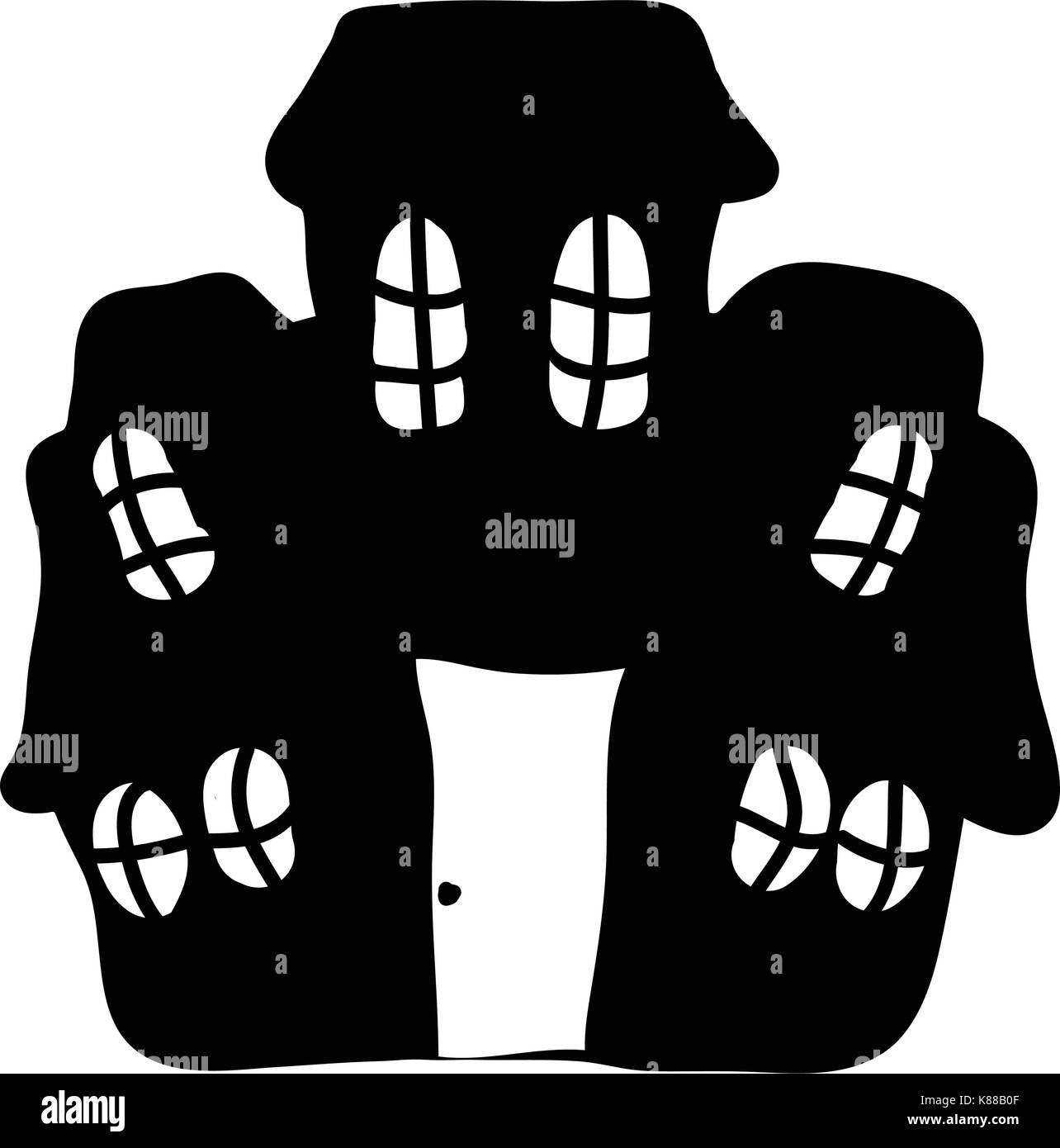 Scary halloween banner old Black and White Stock Photos & Images - Alamy