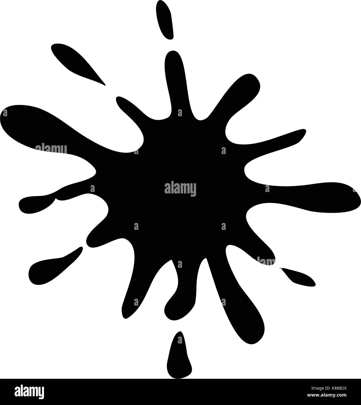 Paint Splatter Silhouette Vector