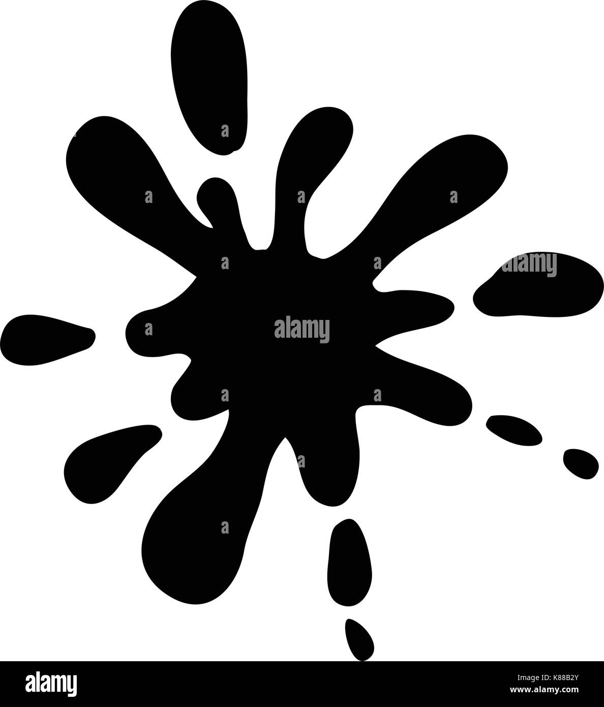 ink blob, blot, splash silhouette vector symbol icon design. Beautiful ...
