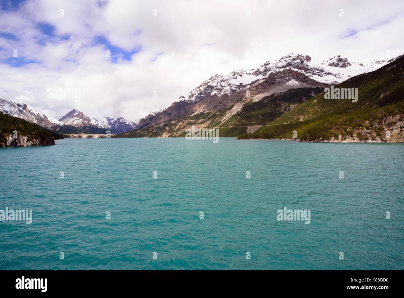 Lake of Cancano is a reservoir in val Fraele, Province of Sondrio ...