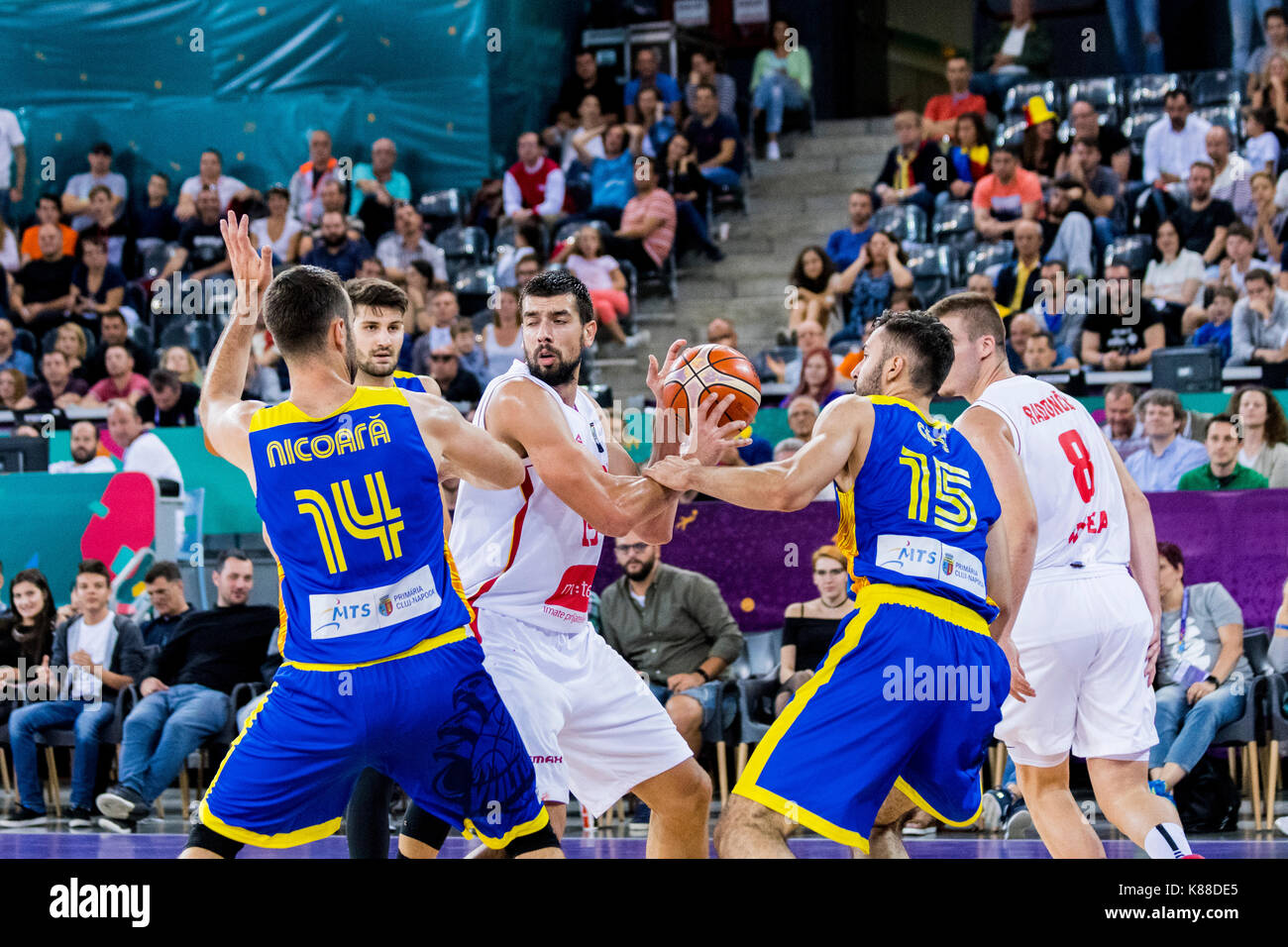 September 7, 2017: Filip Barovic #15 (MNE) during the FIBA Eurobasket ...
