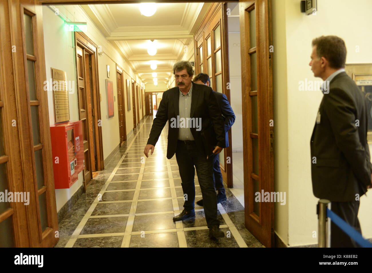 Athens, Greece. 18th Sep, 2017. Deputy Minister of Health Pavlos ...