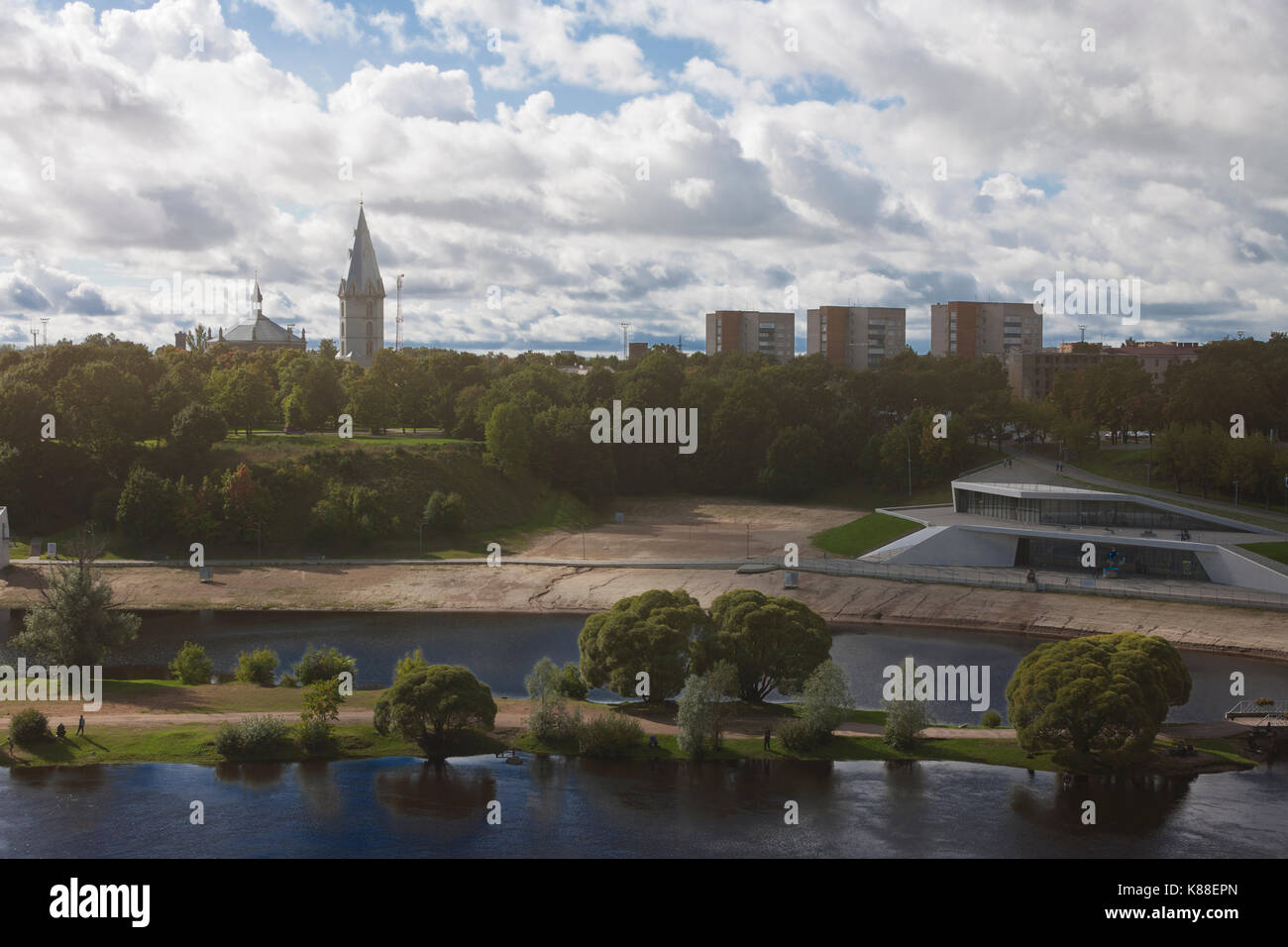 Fortress in the city of Narva, Estonia Stock Photo - Alamy
