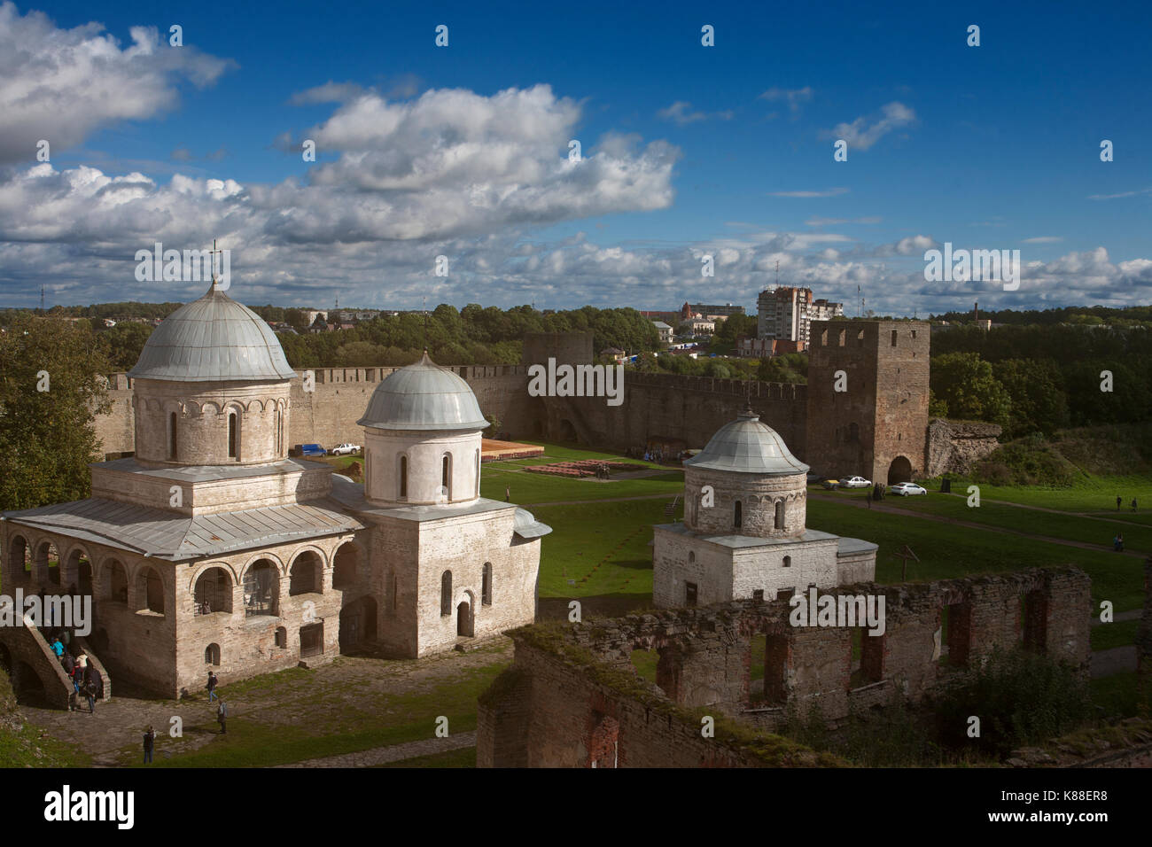 Fortress in the city of Ivangorod, Russia Stock Photo - Alamy