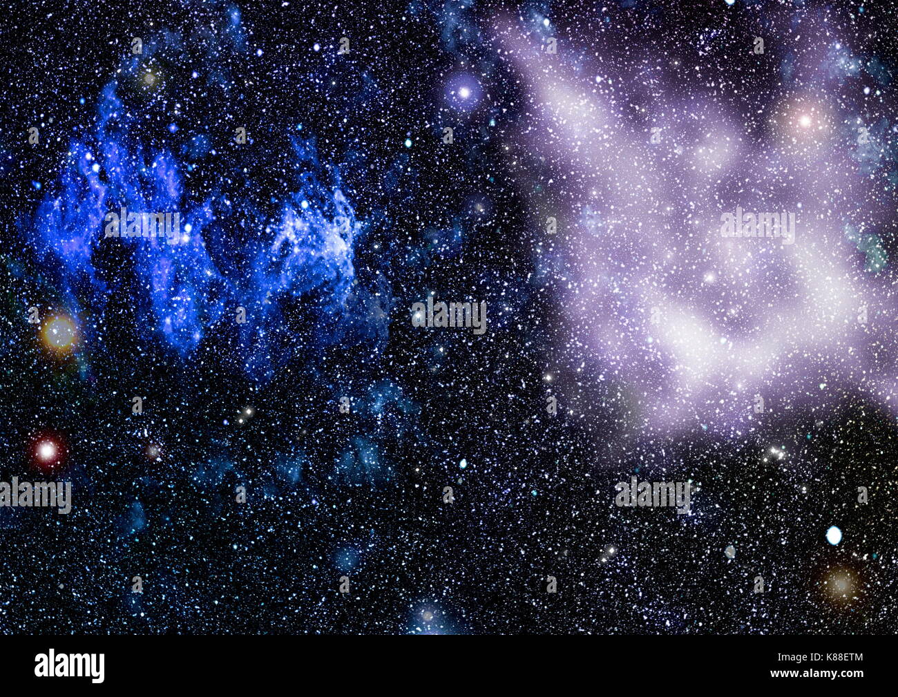 Starry outer space Stock Photo - Alamy