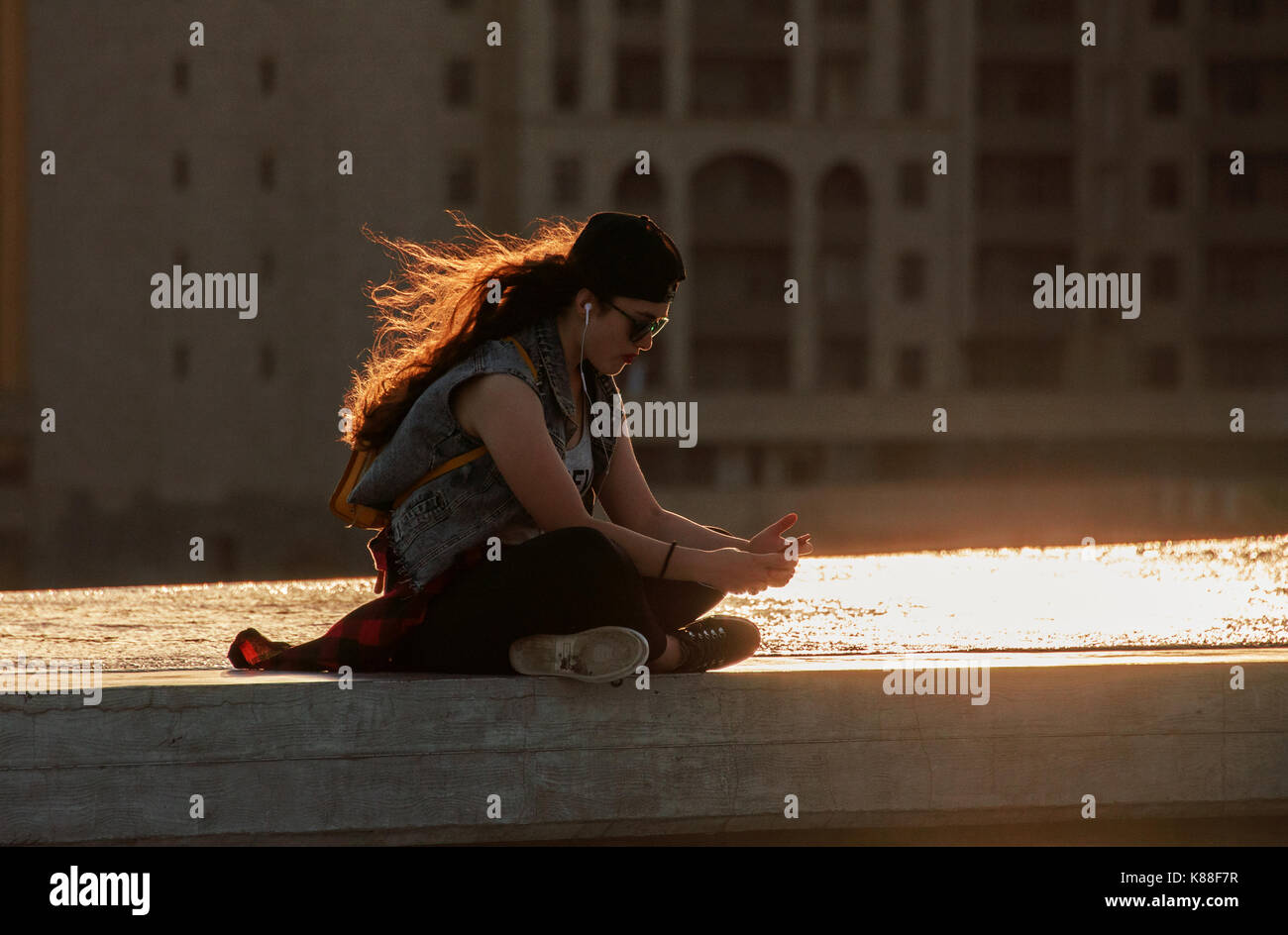 Cool lady in Baku Stock Photo - Alamy