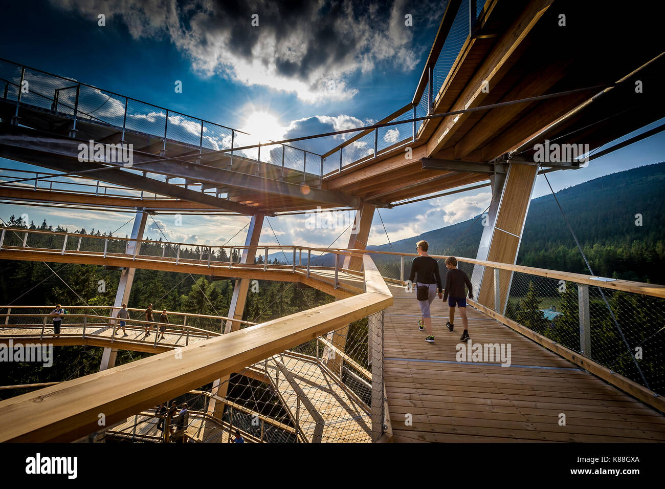 Top wooden observation tower hi-res stock photography and images - Alamy