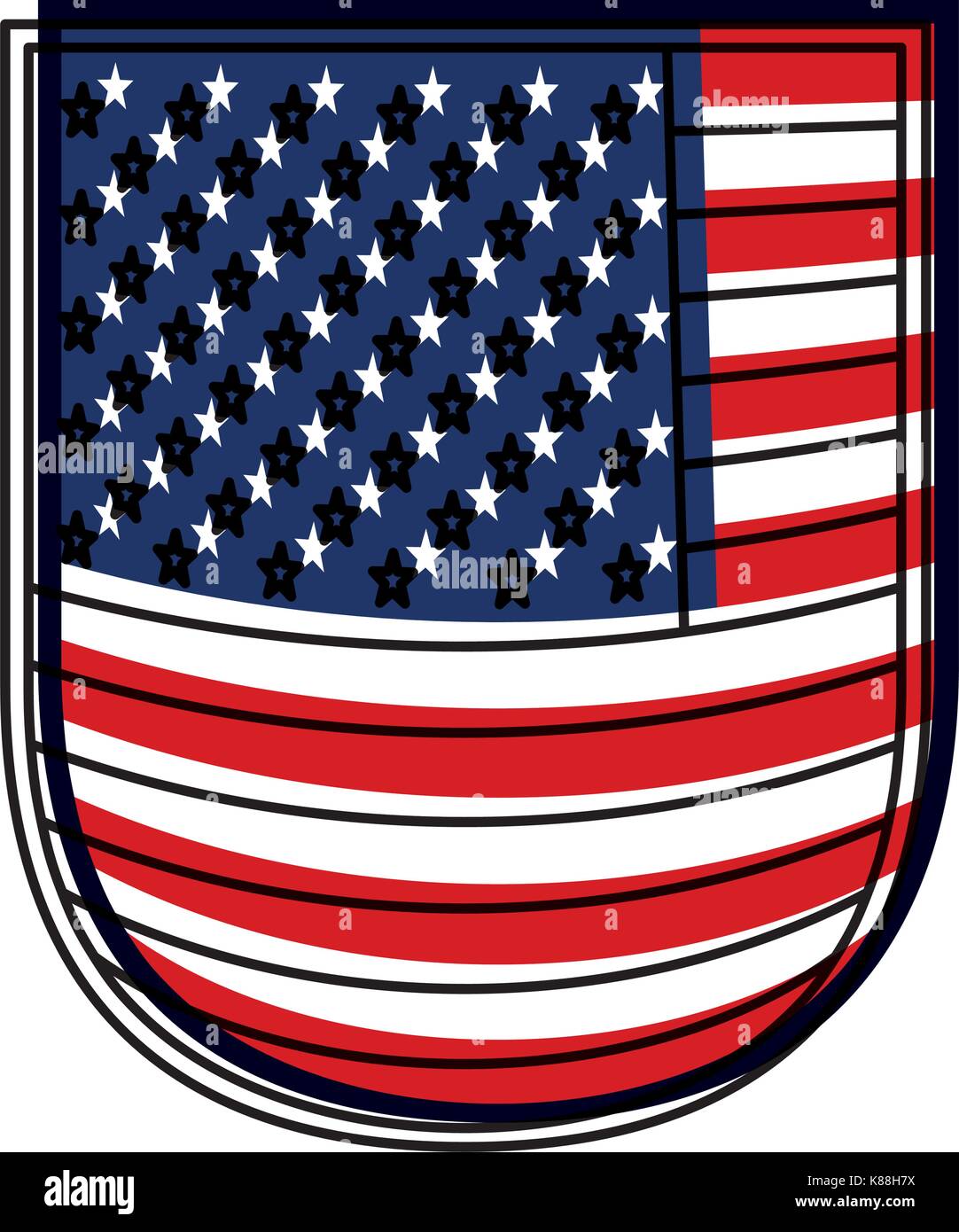 United states shield of honor hi-res stock photography and images - Alamy