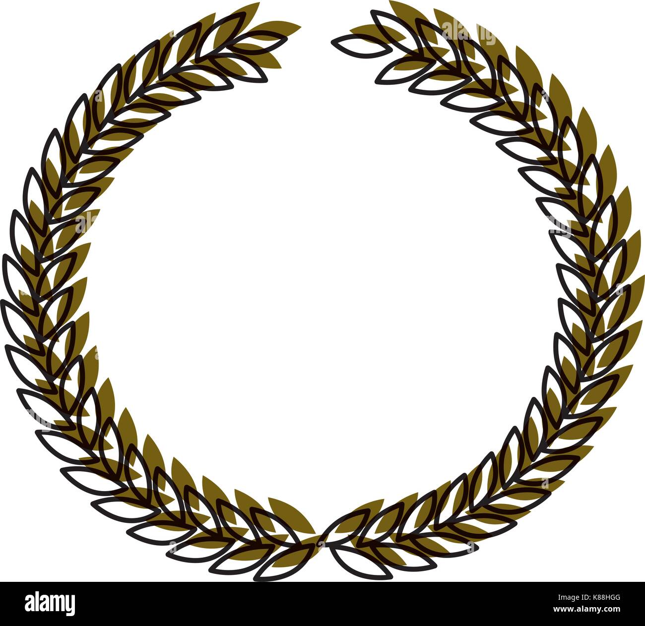 olive crown in green watercolor Stock Vector Image & Art - Alamy