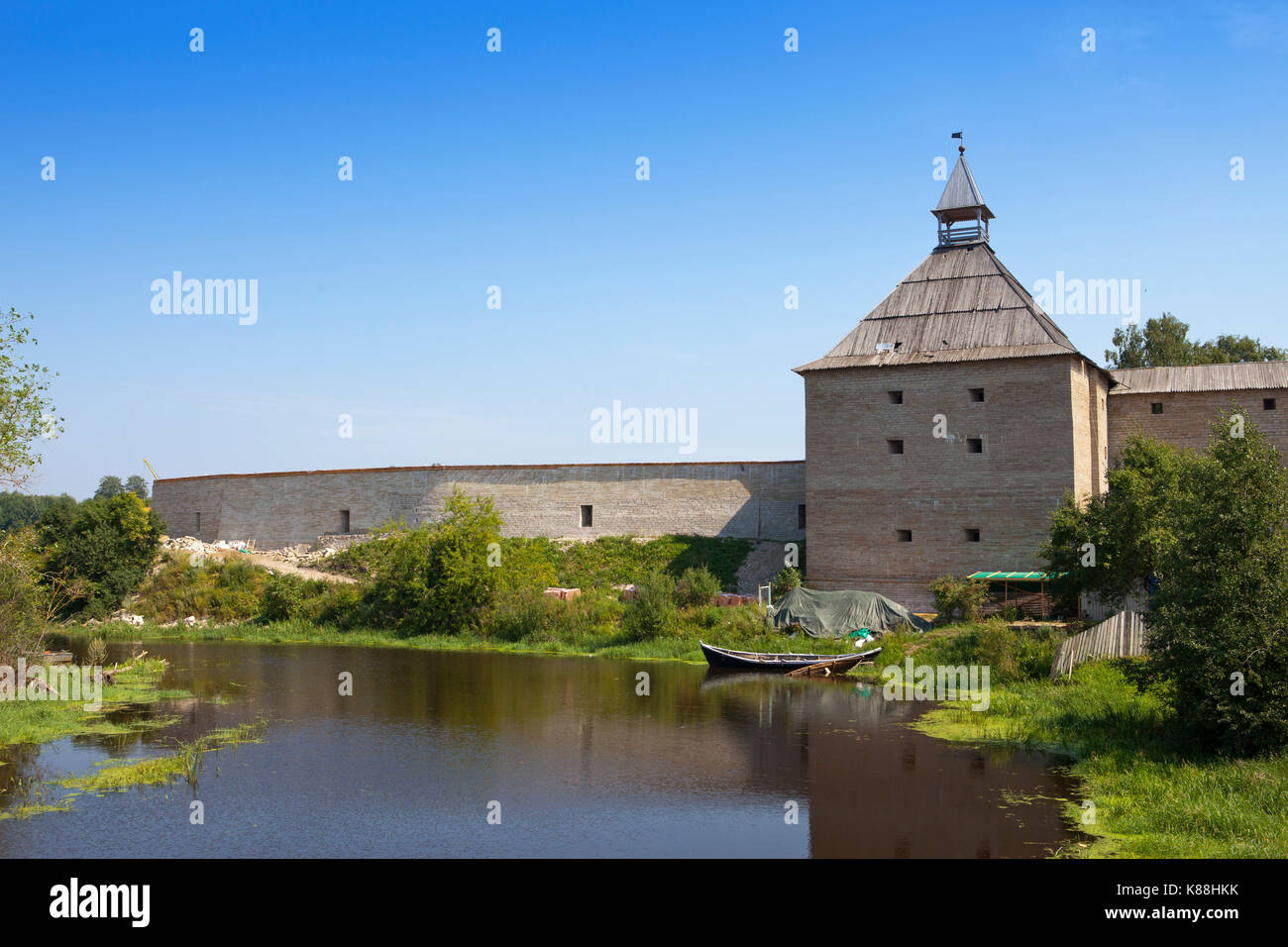 Russia. Old ladoga. Fortress. The first fortress has been constructed ...