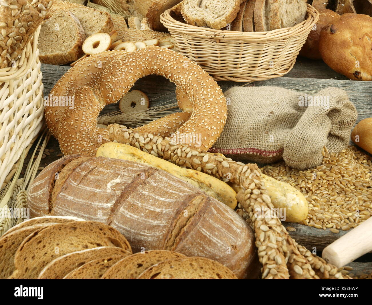 Wheat products hi-res stock photography and images - Alamy