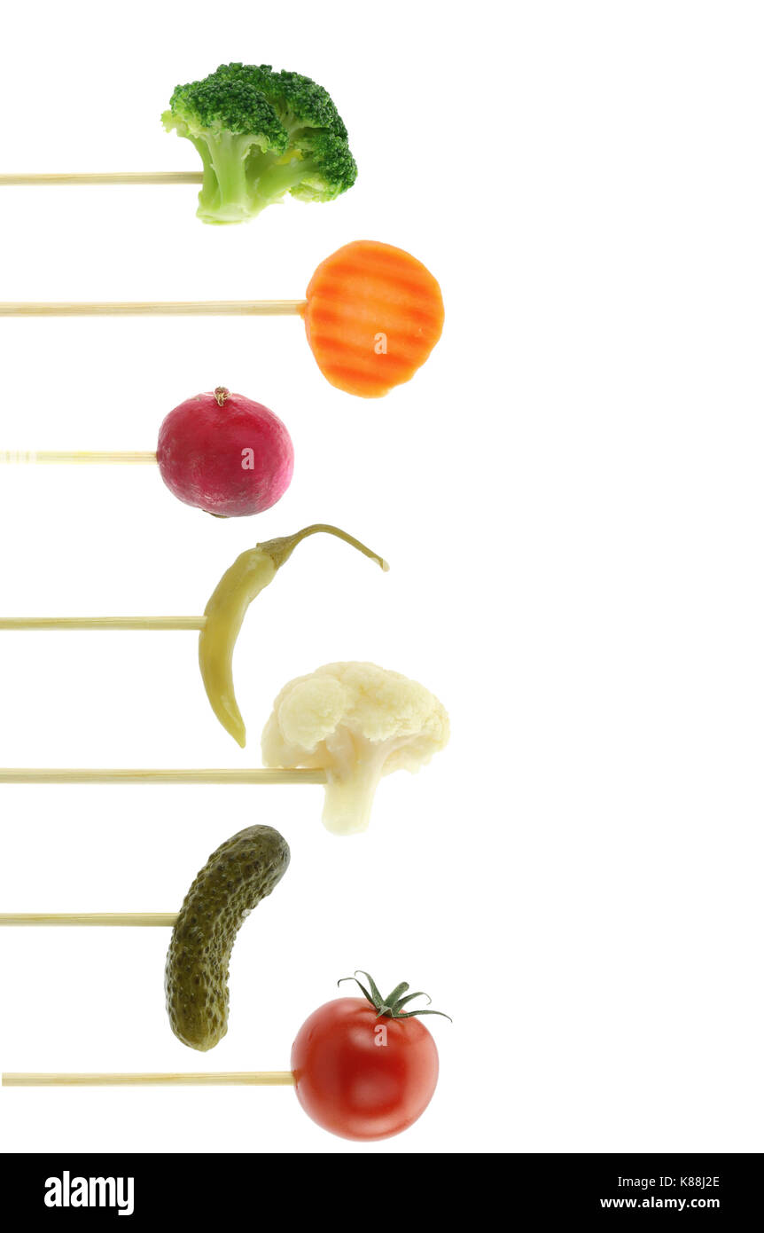 Fresh Vegetables in a row Stock Photo - Alamy