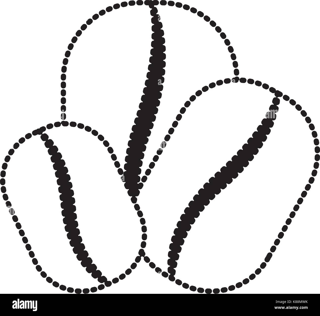 coffee beans set silhouette dotted monochrome on white background Stock ...