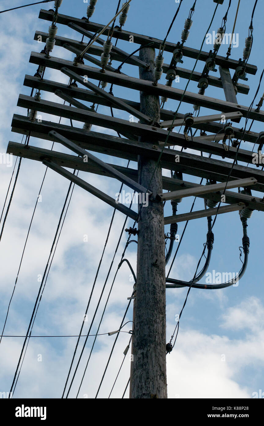 Telegraph pole america hi-res stock photography and images - Alamy