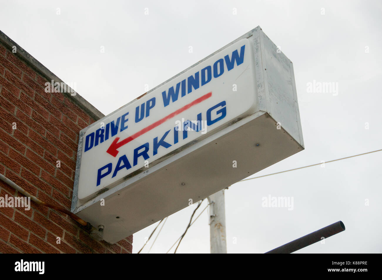 Sign on side of a building Stock Photo - Alamy