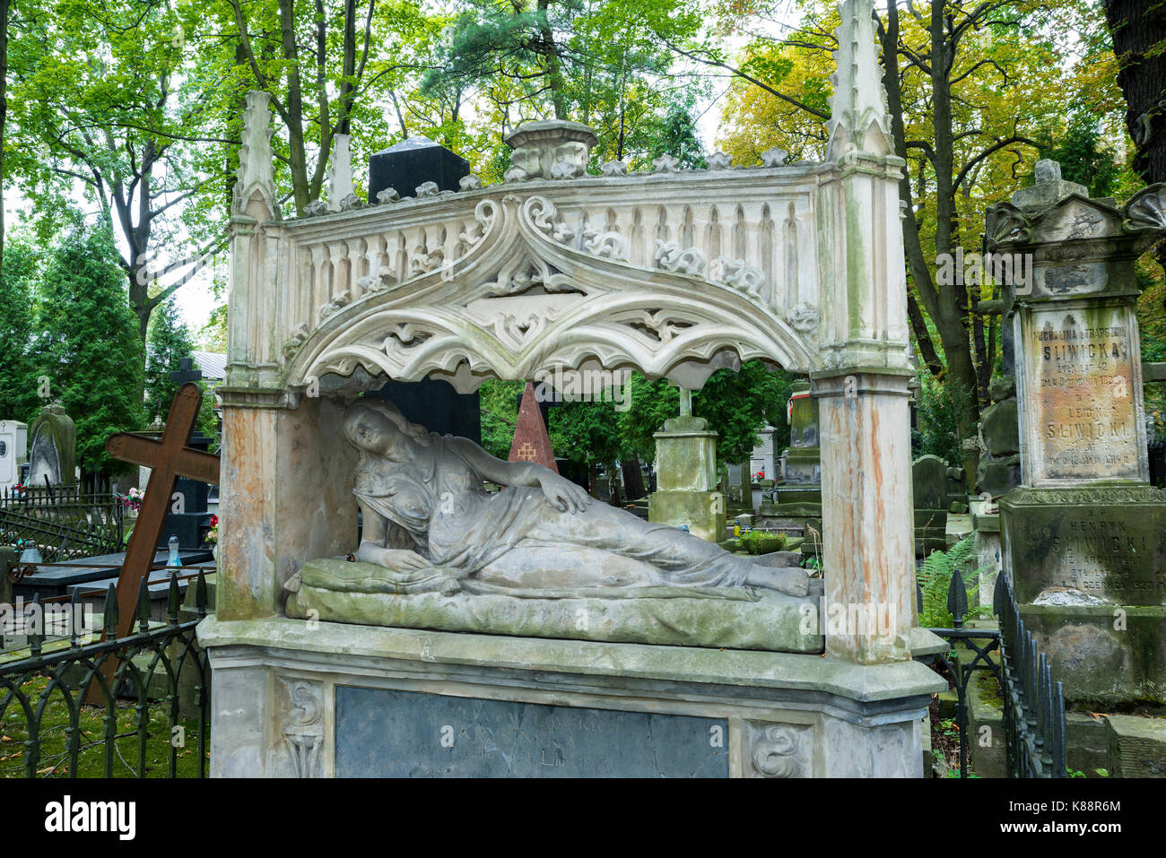 Powązki Cemetery, Warsaw, Poland Stock Photo - Alamy