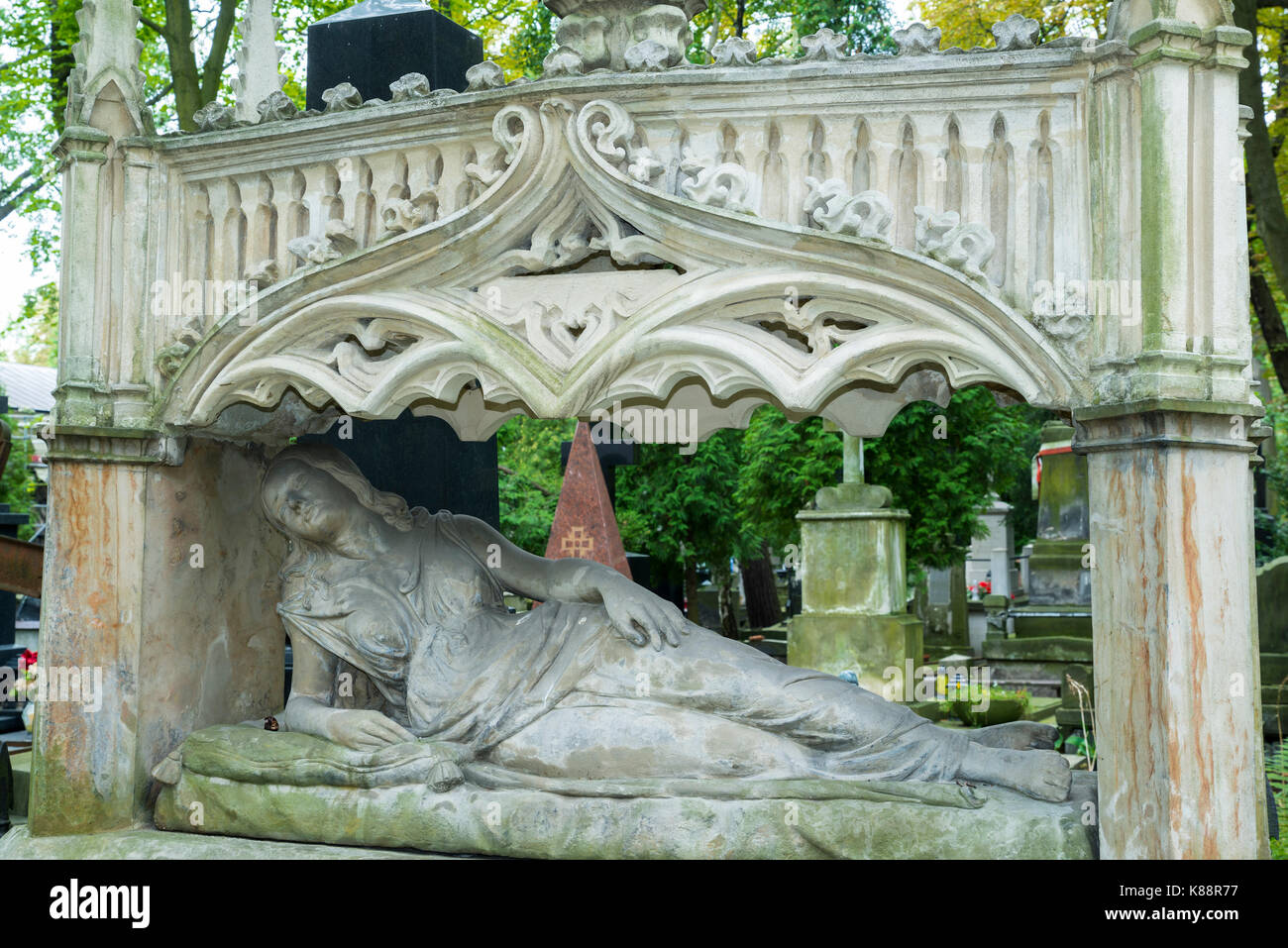 Powązki Cemetery, Warsaw, Poland Stock Photo - Alamy
