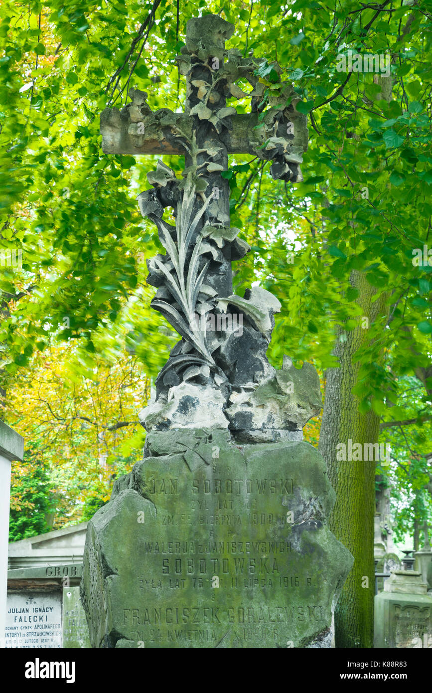 Powązki Cemetery, Warsaw, Poland Stock Photo - Alamy
