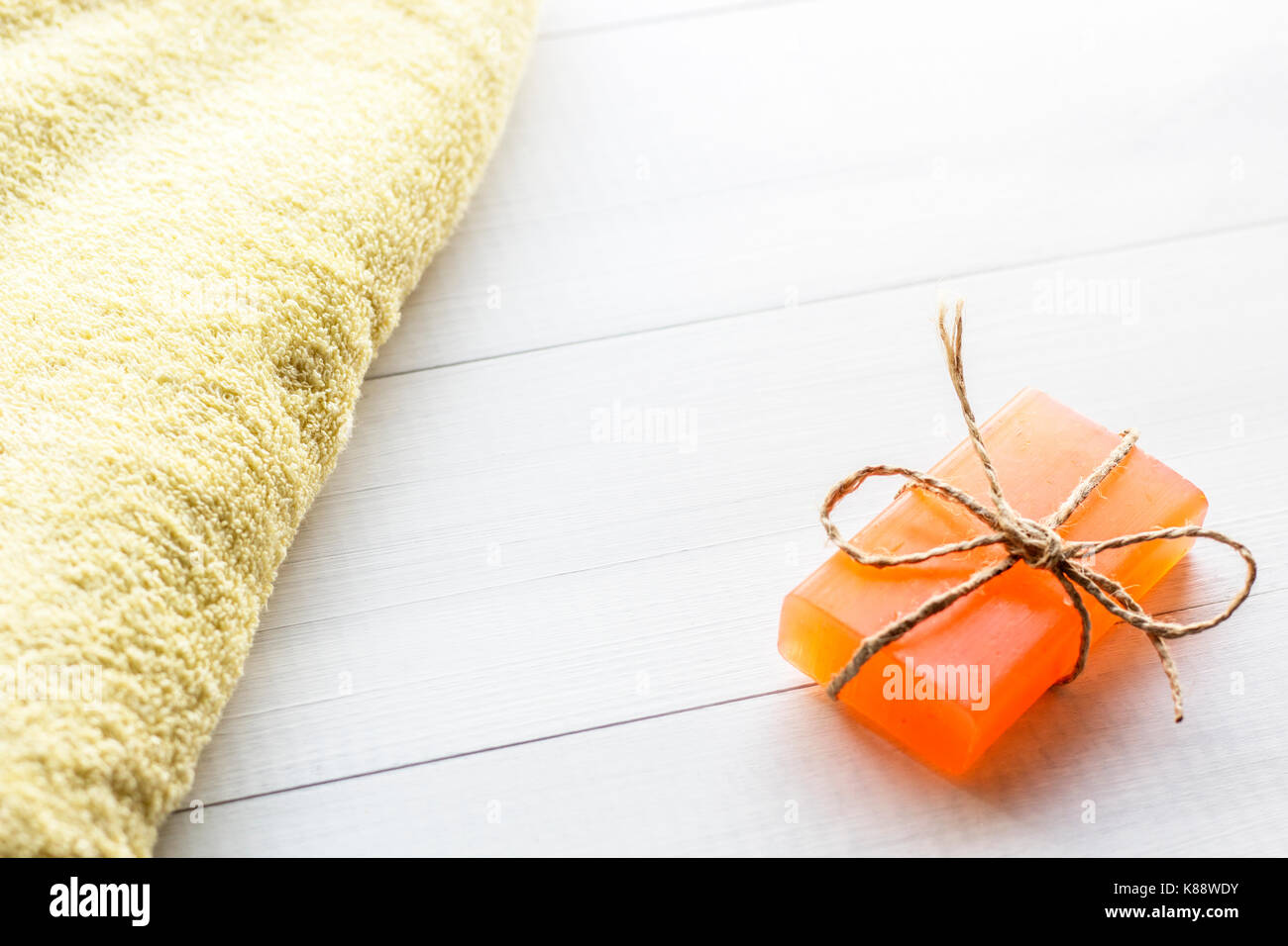 color fragrant soap. spa concept background Stock Photo - Alamy