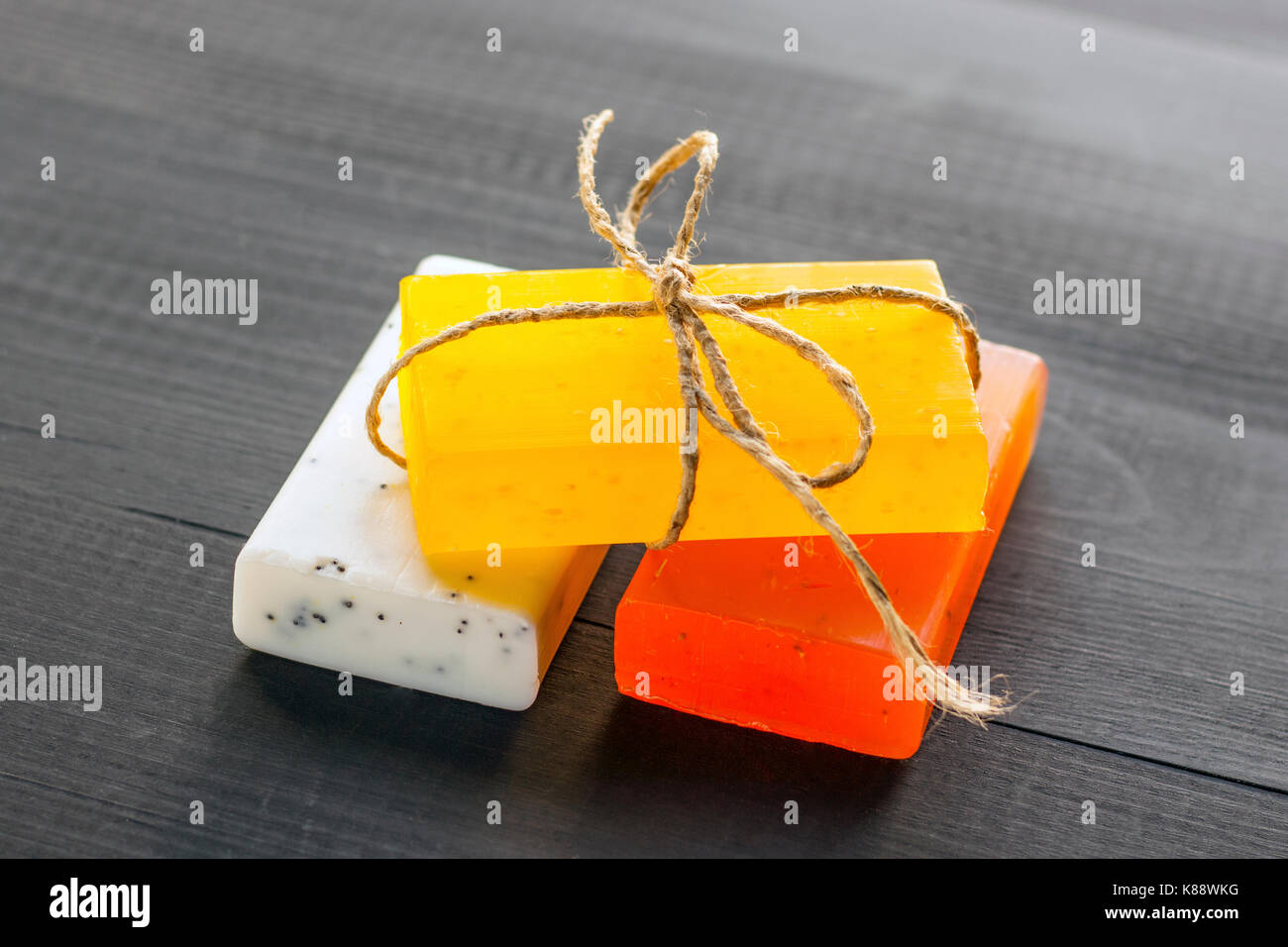 color fragrant soap. spa concept background Stock Photo - Alamy
