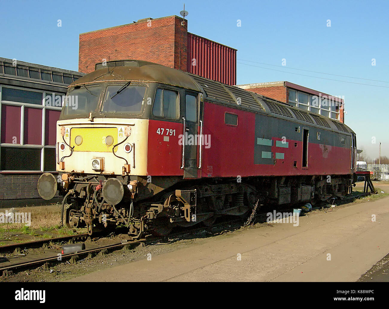 Class 47 locomotive at Saltley Depot in Birmingham Stock Photo - Alamy