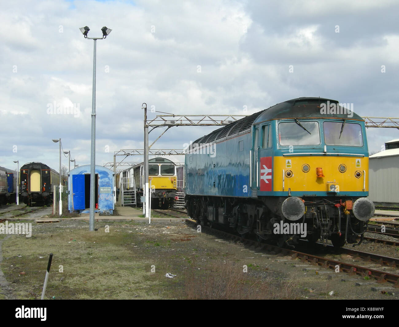 Class 47 locomotive at Eastleigh Depot Stock Photo - Alamy