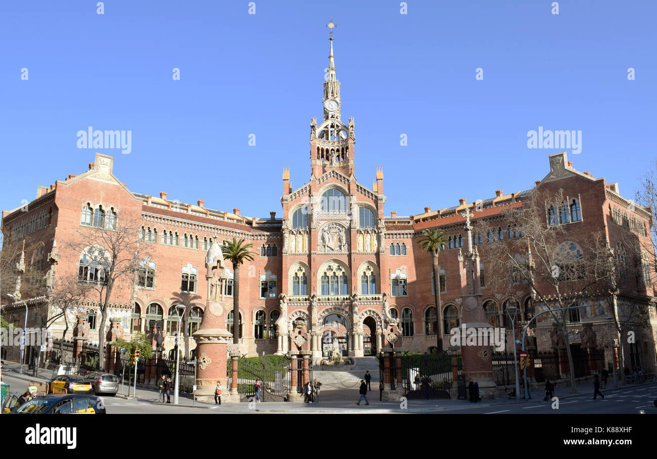 Hospital San Paul, Barcelona Stock Photo - Alamy