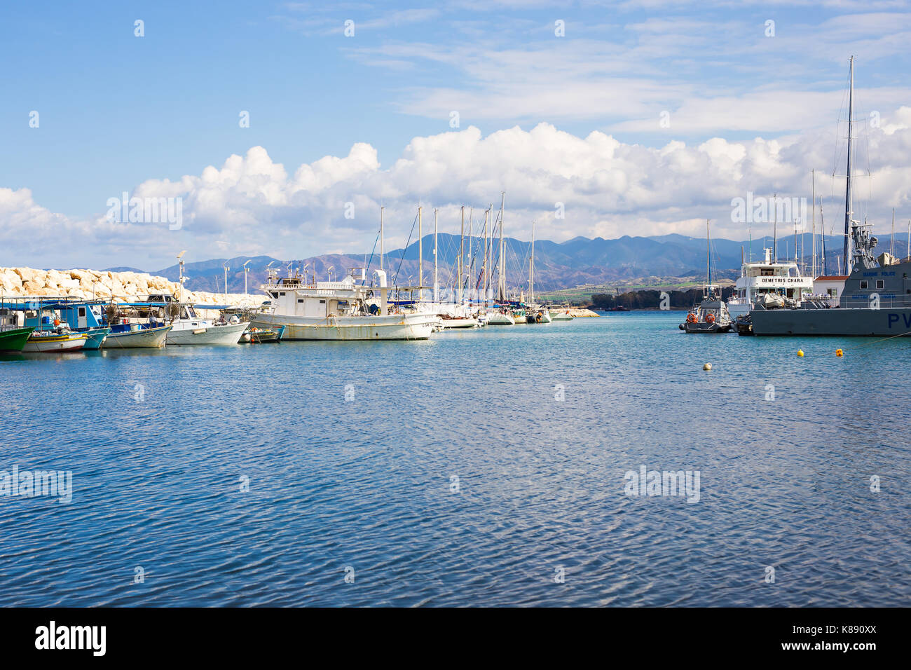 Latchi harbour paphos hi-res stock photography and images - Alamy