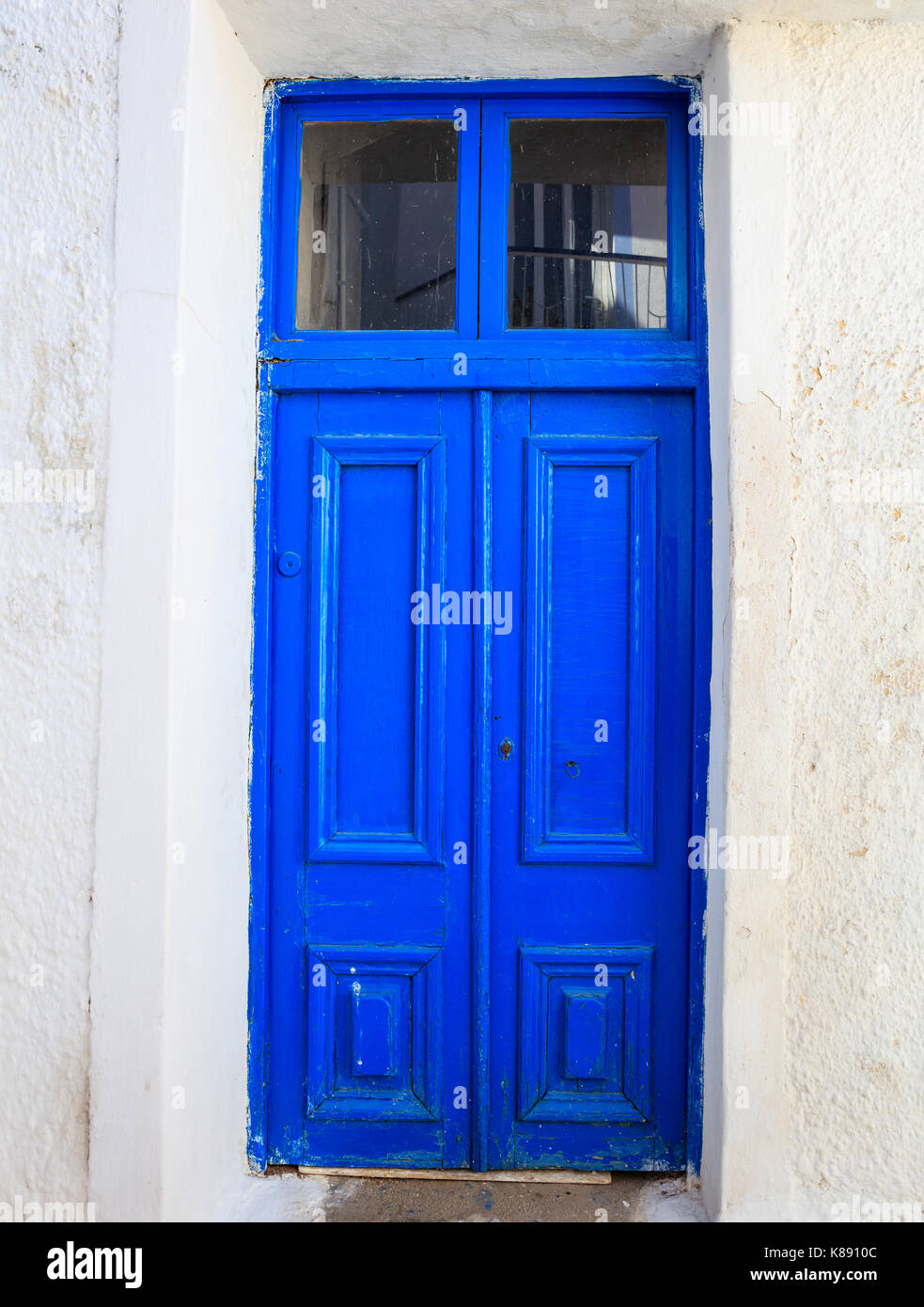 Old greek wooden door in hi-res stock photography and images - Alamy