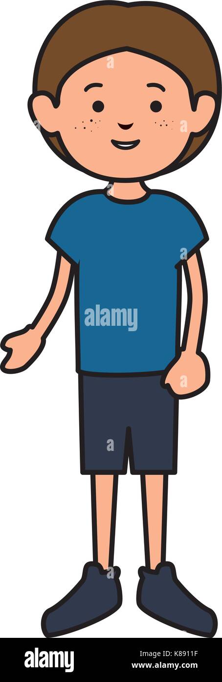 cute little boy avatar character vector illustration design Stock ...
