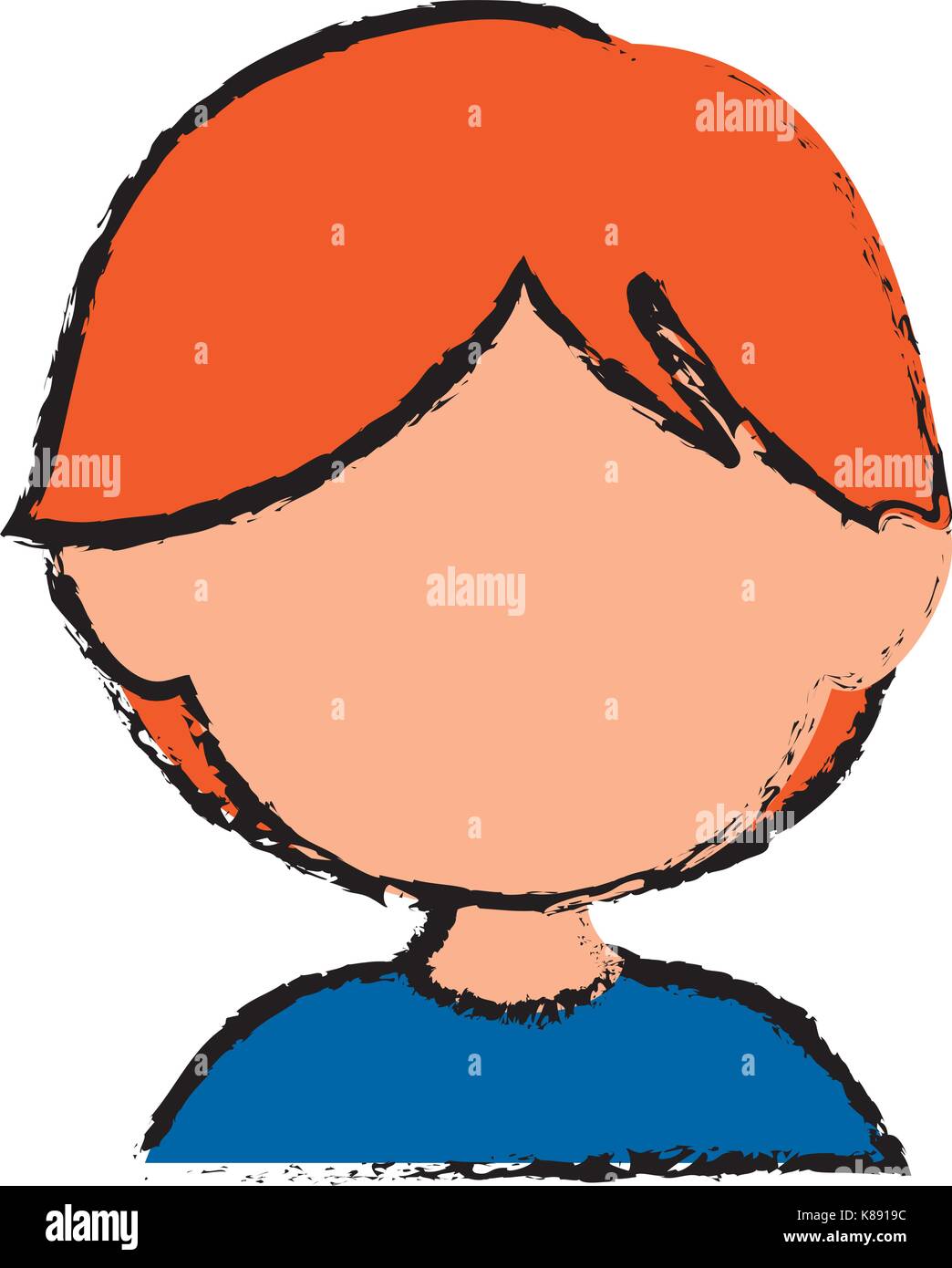 cute little boy avatar character vector illustration design Stock ...