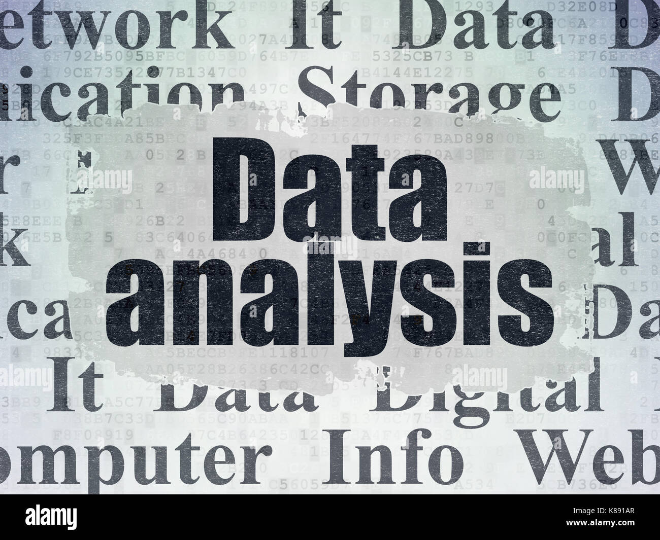 Data concept: Data Analysis on Digital Data Paper background Stock ...