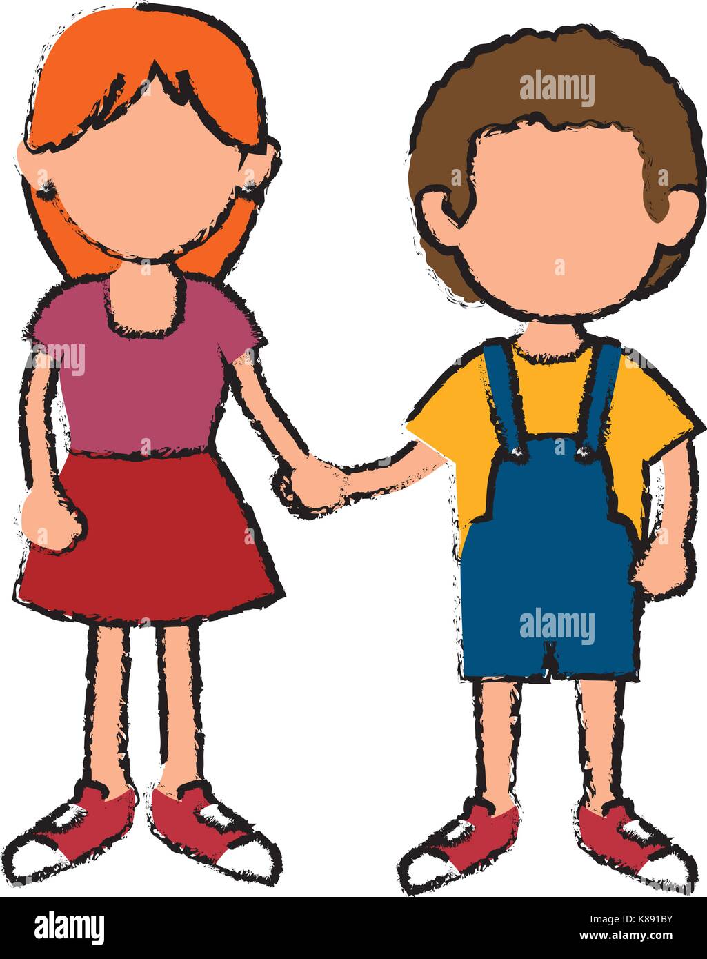 brothers group avatars characters vector illustration design Stock ...