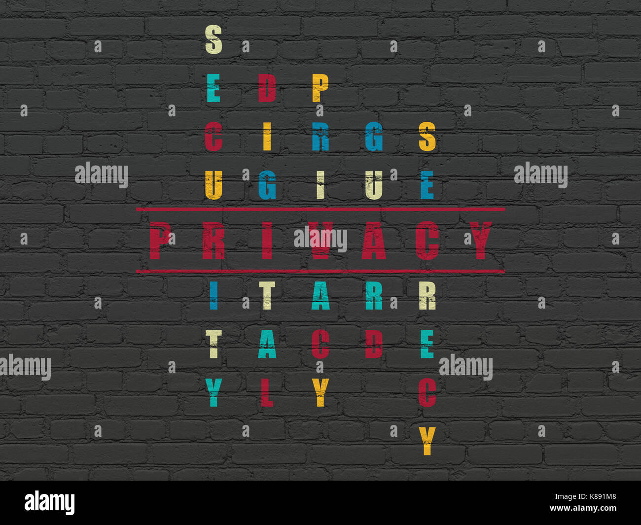 Privacy concept: Privacy in Crossword Puzzle Stock Photo - Alamy