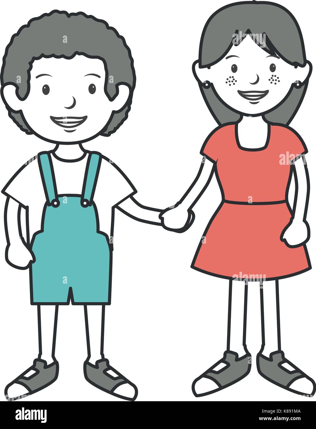 brothers group avatars characters vector illustration design Stock ...