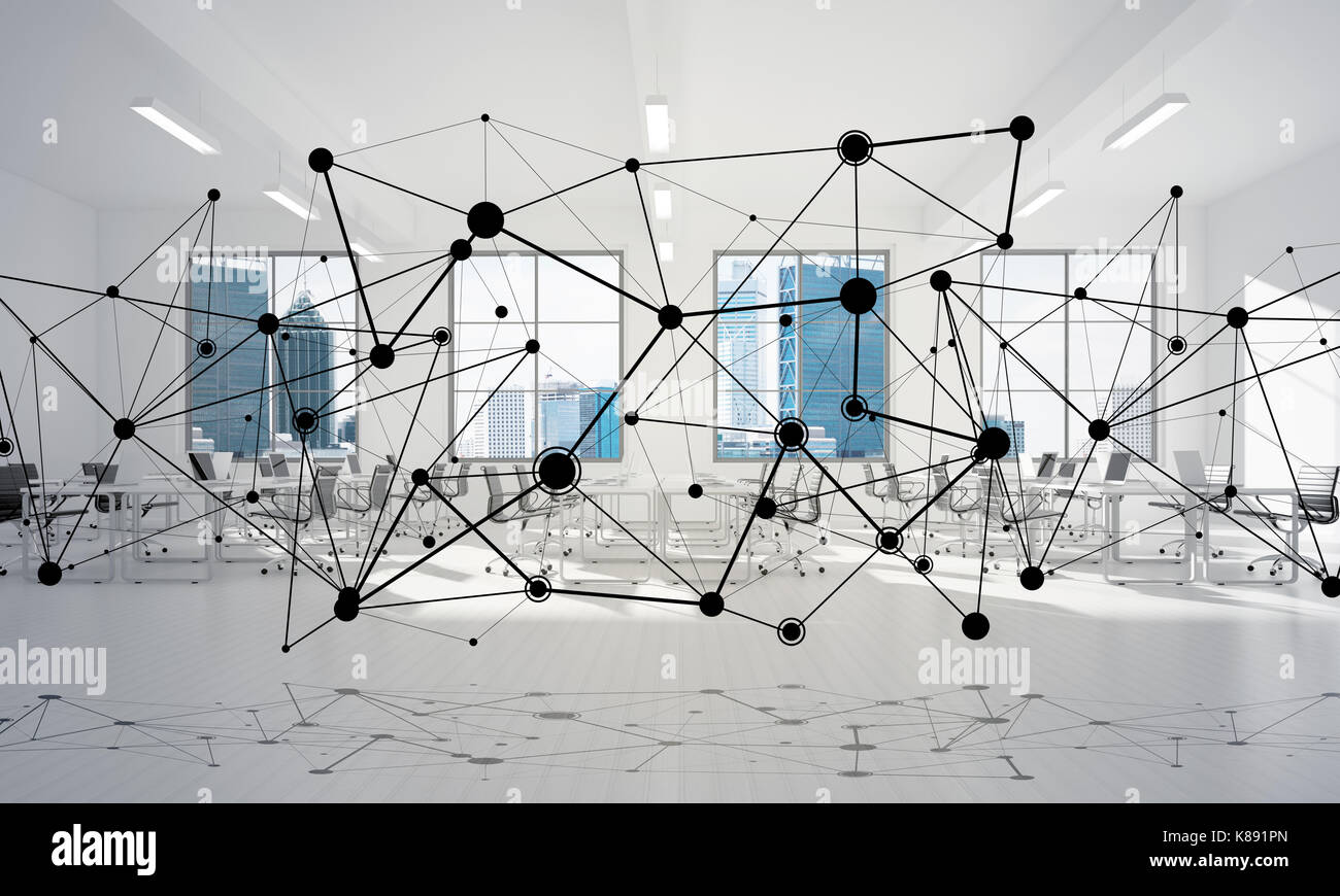 Networking and wireless connection as concept for effective modern ...