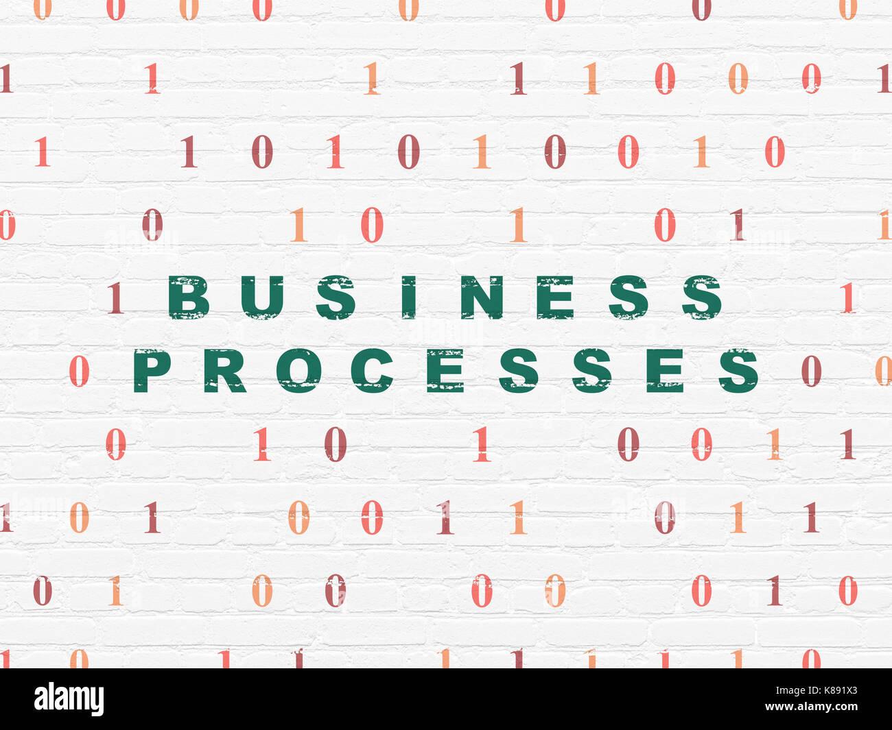Business concept: Business Processes on wall background Stock Photo - Alamy