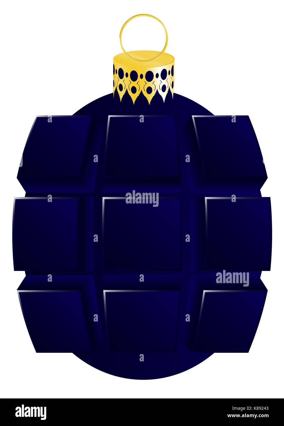 christmas bauble hand grenade shaped, christmas tree ball,design xmas ...