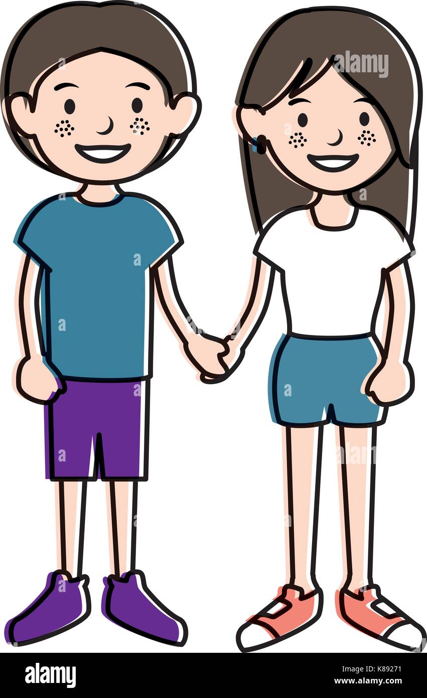 brothers group avatars characters vector illustration design Stock ...