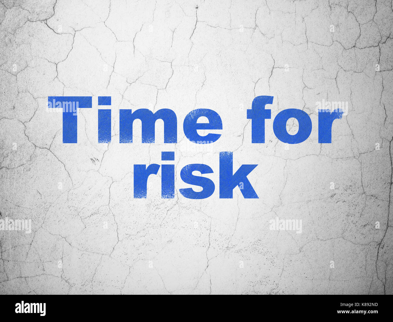 Timeline concept: Time For Risk on wall background Stock Photo - Alamy