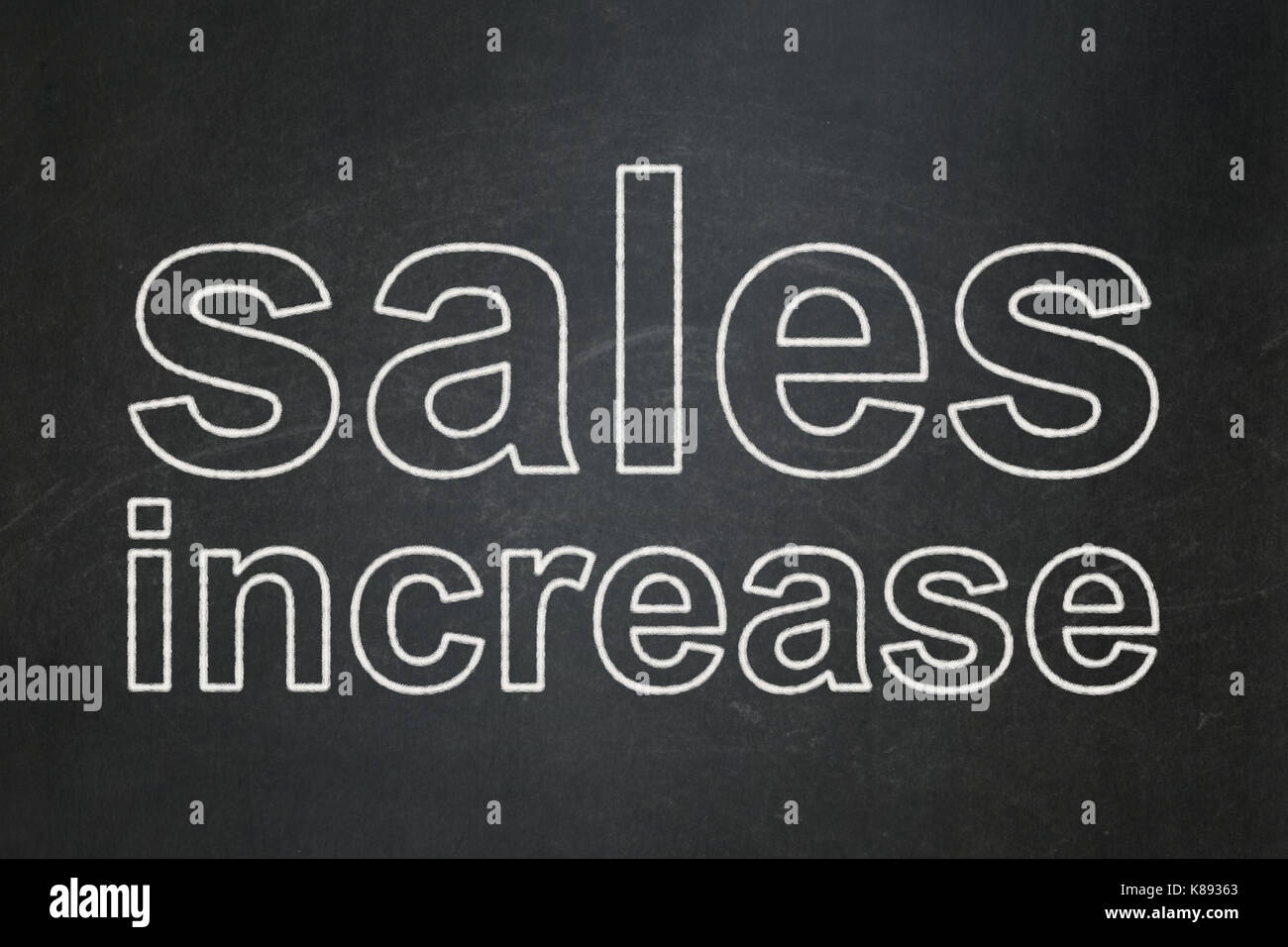 Advertising concept: Sales Increase on chalkboard background Stock ...