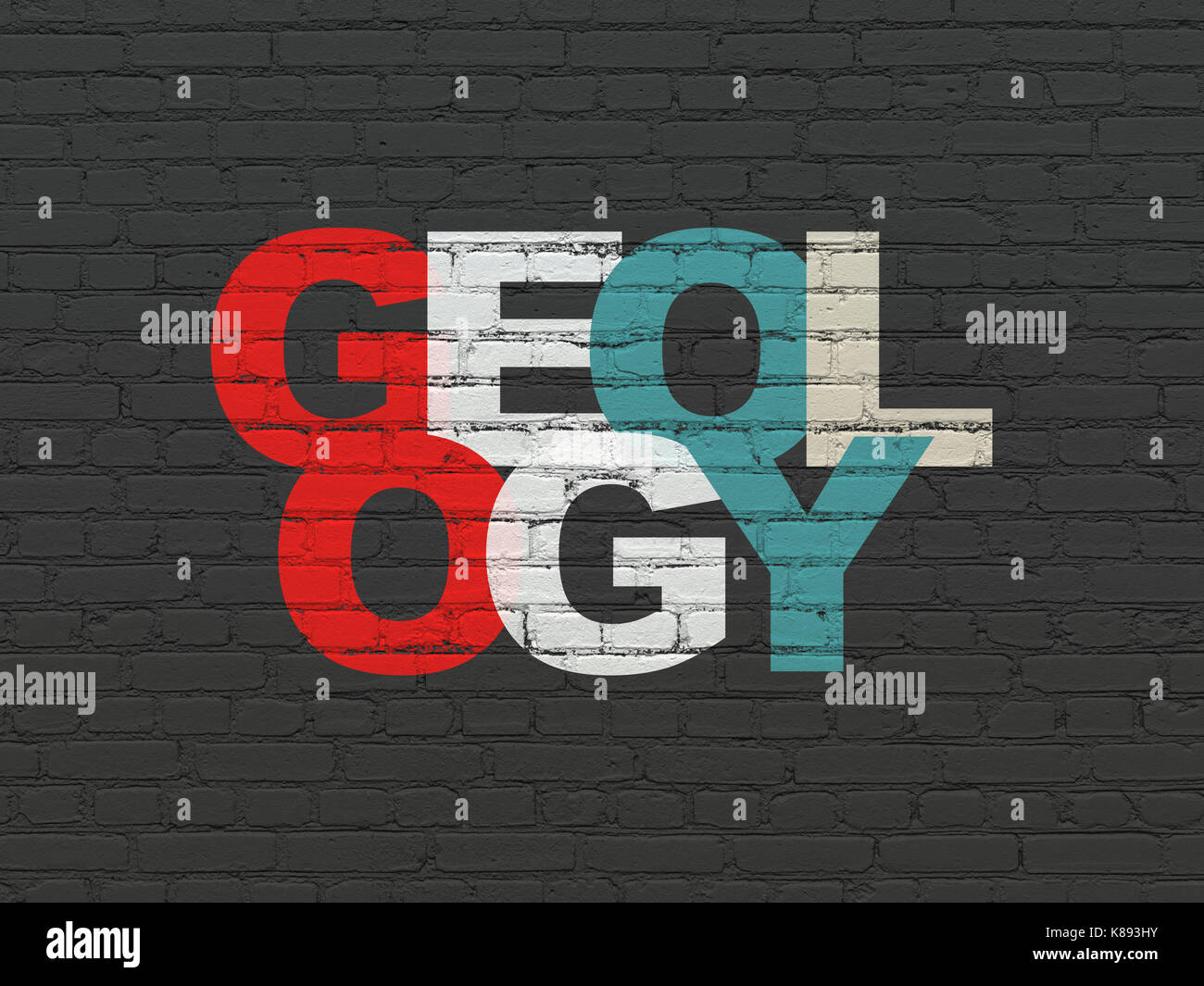 Learning concept: Geology on wall background Stock Photo - Alamy