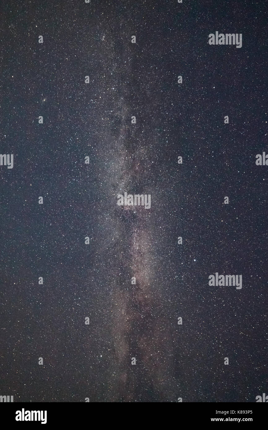 Milky way galaxy in clear starry night sky Stock Photo - Alamy