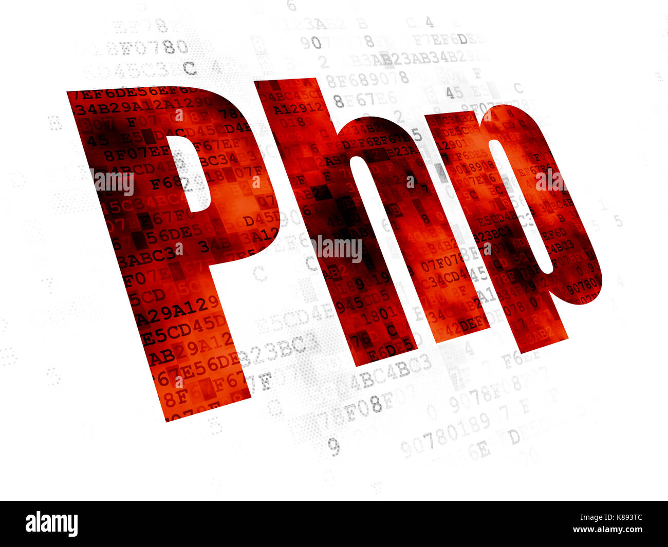 Database concept: Php on Digital background Stock Photo - Alamy